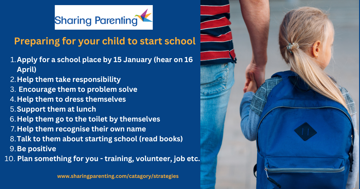 51. Preparing for your child to start school – Sharing Parenting